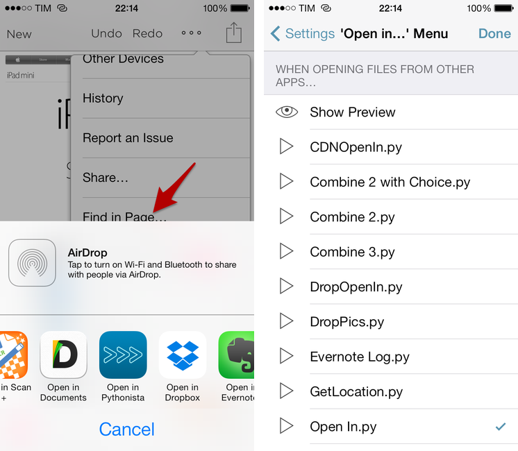 Automate iOS Contacts, Location Services, and Open In Menu with Pythonista 1.4 - MacStories